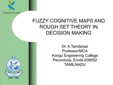 Fuzzy Cognitive Map And Rough Sets In Decision Making Pdf