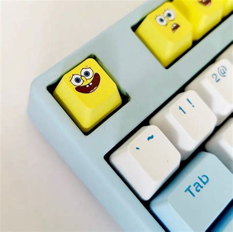 Spongebob Keycaps Computers And Tech Parts And Accessories Computer Keyboard On Carousell