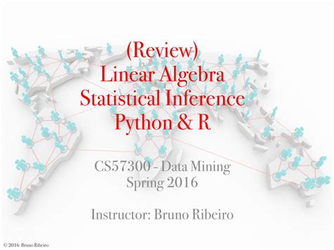 Pdf Review Linear Algebra Statistical Inference Python And R · Review Some Basic Concepts