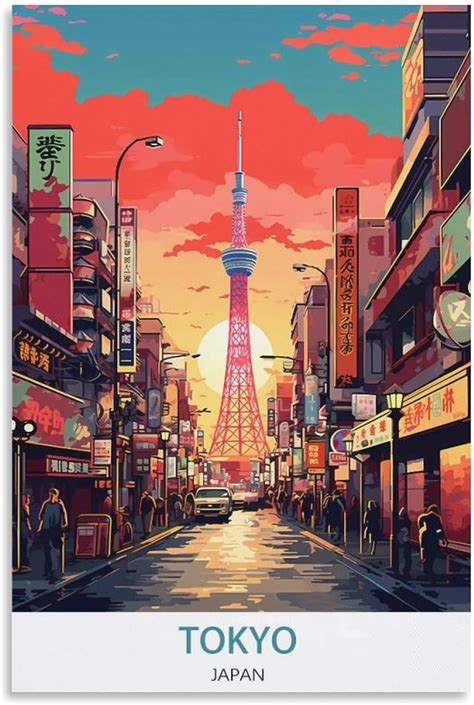 Japan Tokyo Vintage Travel Posters 16x24inch40x60cm