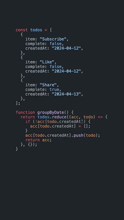 Javascript Has A New Groupby Method Coding Typescript Javascript Programming Youtube
