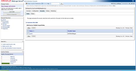 secure igs web services using administration console