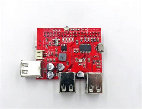 USB Battery Power Bank USB Hub Shield For Raspberry Pi ElectroDragon