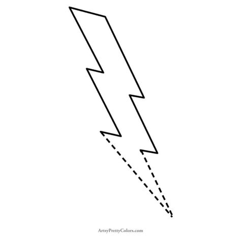 How To Draw A Lightning Bolt Step By Step Artsy Pretty Colors