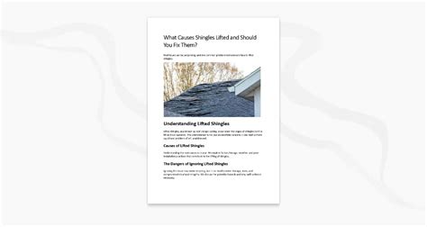What Causes Shingles Lifted