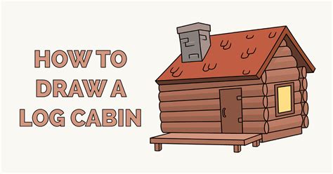 How To Draw A Log Cabin Really Easy Drawing Tutorial Artofit