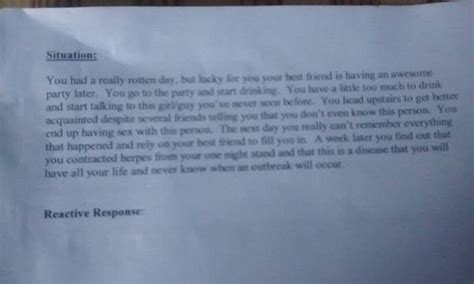 Mother Furious As Son 13 Has To Write About Sex And Herpes At Babe Daily Mail Online