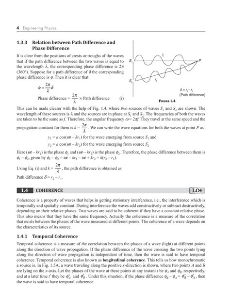 Phase And Path Difference Explained Pdf Coherence Physics Waves