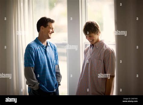 Happy Father Bonding With His Teenage Son Stock Photo Alamy