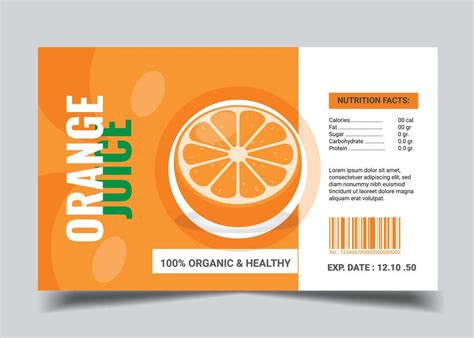 Orange Juice Label Vector Art Icons And Graphics For Free Download