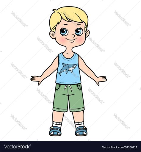 Мальчик В Шортах Рисунок 68 фото