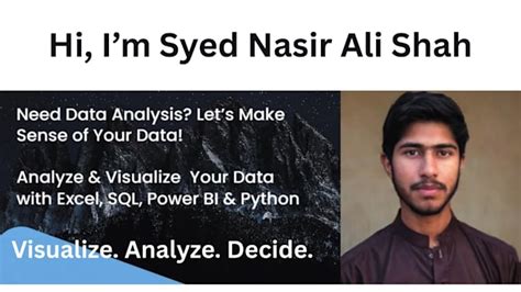 Do Data Cleaning Analysis Visualization Using Python Sql Excel