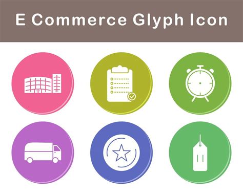 E Commerce Vector Icon Set 21504802 Vector Art At Vecteezy