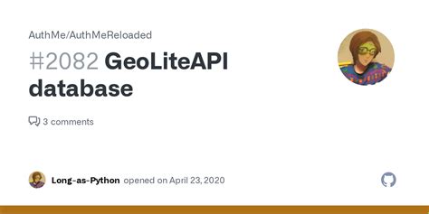 Geoliteapi Database · Issue 2082 · Authmeauthmereloaded · Github