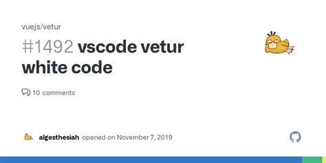 Vscode Vetur White Code · Issue 1492 · Vuejsvetur · Github