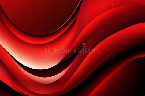 Vector Red Wavy Curve Flow Motion Abstract Backgrounds Stock Illustration Illustration Of
