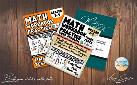 Math Practice Workbook Grade 3 5 Addition Subtraction Multiplication And Division Math Word