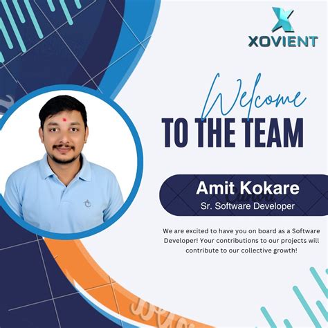 Excited To Welcome Amit To Our Team As A Software Developer Looking Forward To All The Great