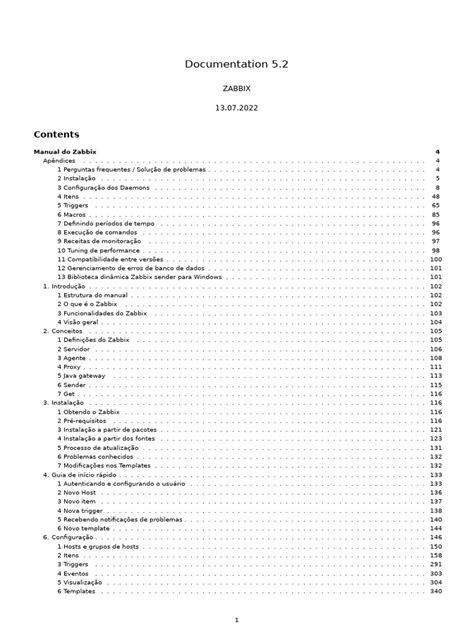 Zabbix Documentation 52pt Pdf Ibm Db2 Servidor Apache