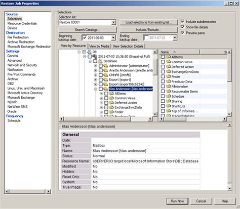 Restore Single Item Mailbox From Backup Exec Exchange Database Recovery Method