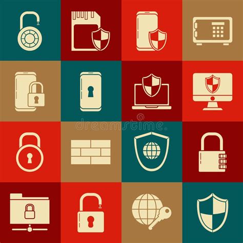 Set Shield Safe Combination Lock Computer Monitor And Shield