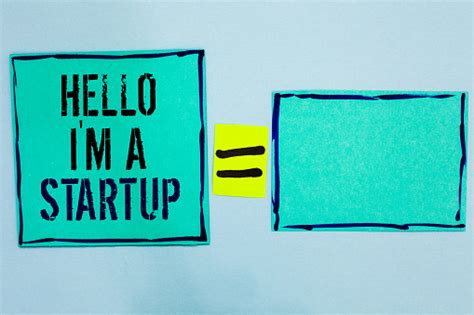 Word 텍스트 Hello를 쓰는 나는 A 시작입니다 기업가 시작 비즈니스 제시 새로운 프로젝트 블랙에 대 한 비즈니스 개념