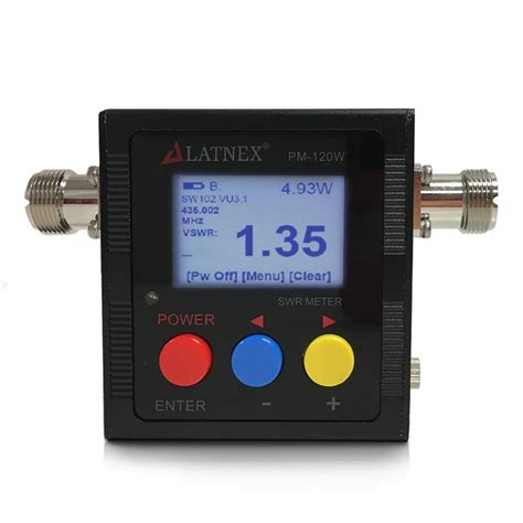Buy PM W Digital VHF UHF Mhz Power SWR Meter And Frequency Counter With Ground Plate