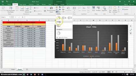 Tutorial Membuat Diagram Batang Lingkaran Dan Garis Di Microsoft Excel