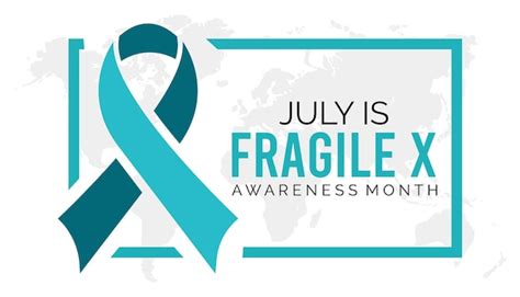 Premium Vector National Fragile X Awareness Month Observed Every Year In July