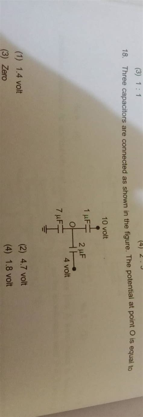 Three Capacitors Are Connected As Shown In The Figure The Potential At P