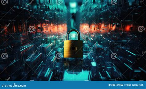 Creative Visualization Of Personal Data Encryption Digital Locks Keys Symbolizing Secure Access