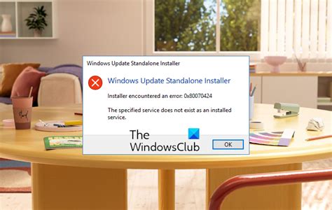 Specified Service Does Not Exist As An Installed Service 0x80070424