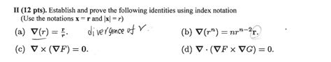 Solved Ii 12 ﻿pts ﻿establish And Prove The Following
