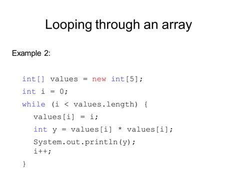 Lecture Loops Arrays Pdf