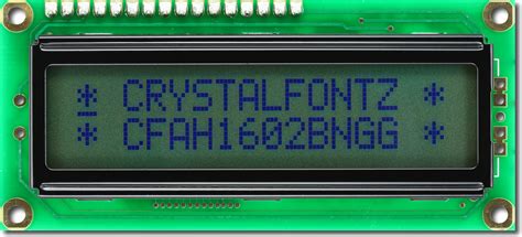 Reflective 16x2 Character LCD From Crystalfontz