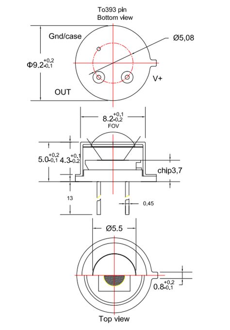 Lcf001 Series Flame Detection Infrared Sensor Senba Sensing