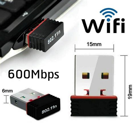 【จัดส่งภายใน 24 ชั่วโมง】mini Wifi Usb 2 0 Wireless Mini Wifi Adapter 802 11n 600mbps Shopee