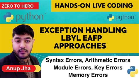 Python For Beginners 036 Errors And Exception In Python Lbyl And