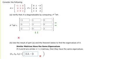 Solved For The Matrix A Find If Possible A Nonsingular