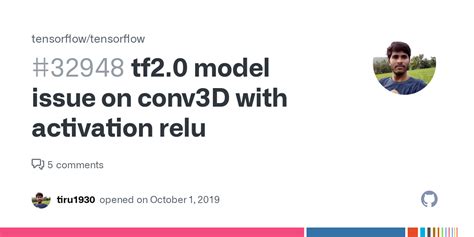 Tf20 Model Issue On Conv3d With Activation Relu · Issue 32948