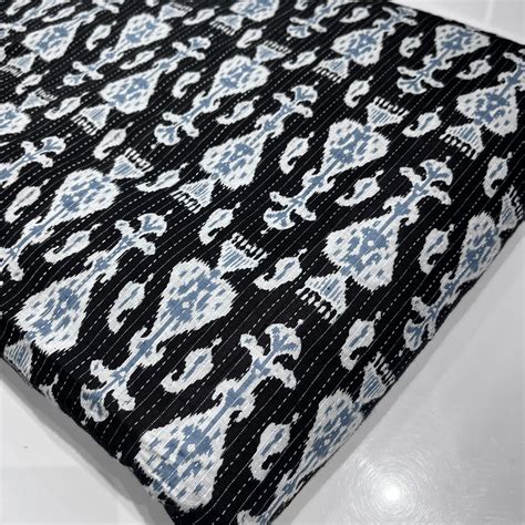 Pure Katha Cotton Prints Black Kripafab
