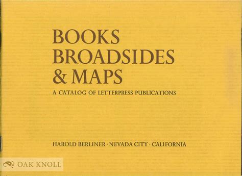 Books Broadsides And Maps