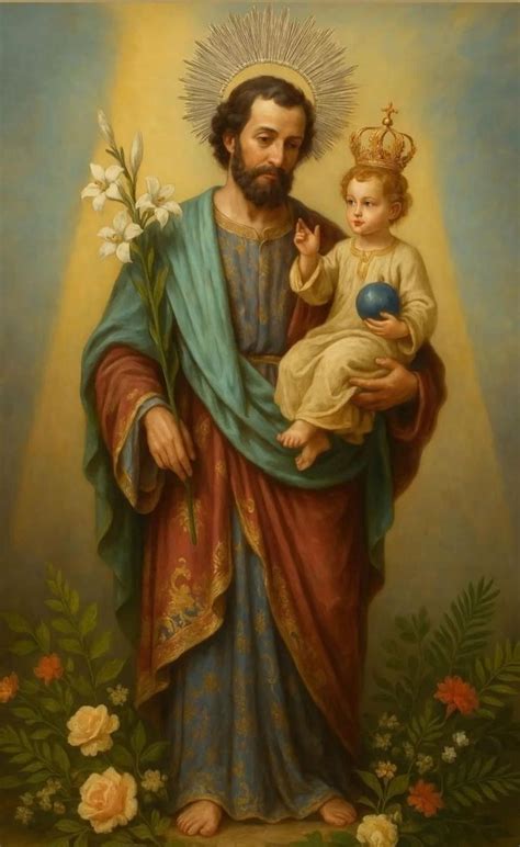 San José En 2025 Patriarca San José Ilustración Religiosa Imágenes