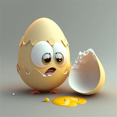 Premium Photo Cute Egg Character