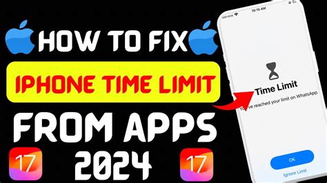 Fix Iphone Time Limit Youve Reached Your Limit 2024 Remove Screen
