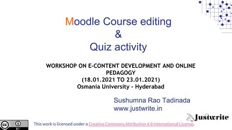 Moodle Quiz Ver 3 10 Pptx Educational Assessment Education