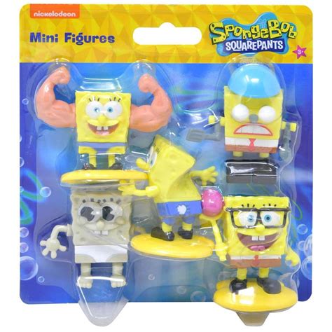 Nickelodeon Spongebob Squarepants Mini Figures 5 Piece Pack
