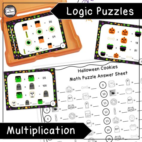 Halloween Multiplication Logic Puzzle The 4x6 Store