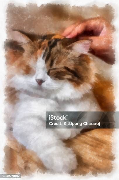 다양한 귀여운 고양이는 수채화 스타일 일러스트 인상파 그림을 포즈를 취합니다 고양이 새끼에 대한 스톡 벡터 아트 및 기타 이미지 고양이 새끼 고양잇과 귀여운 Istock
