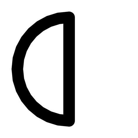 Circle Half Vector Svg Icon Svg Repo